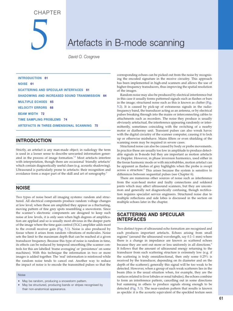 CHAPTER 5 Artefacts in B Mode Scanning - 2011 - Clinical Ultrasound ...