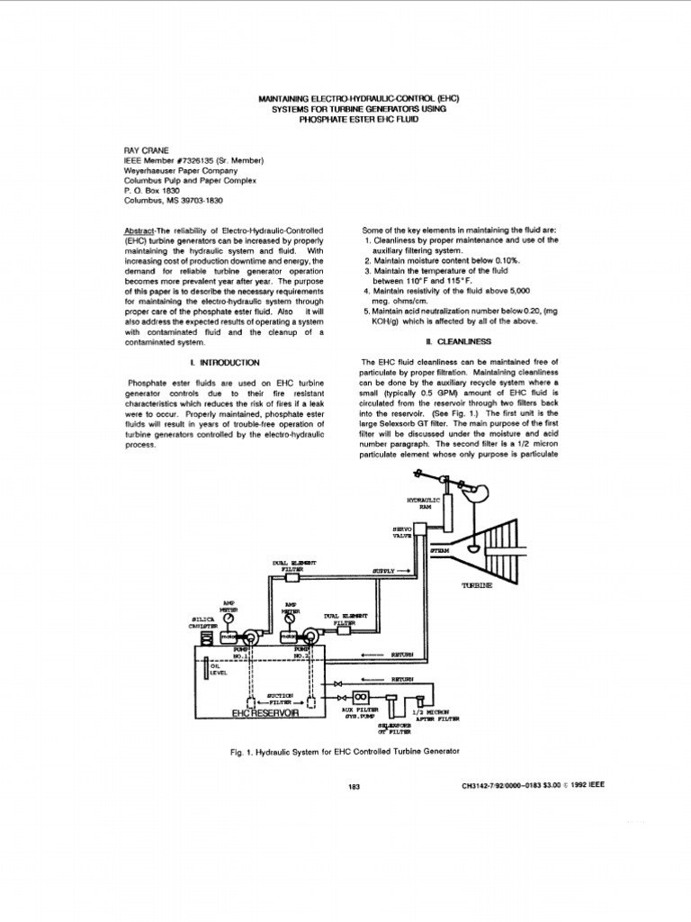 Maintaining Electrohydrauliccontrol Ehc Systems For Turbine Gene | PDF ...