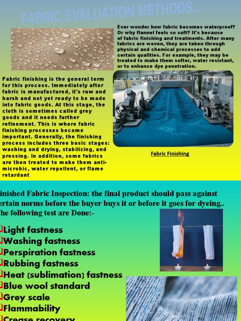 Evaluation Method | PDF | Ultraviolet | Textiles