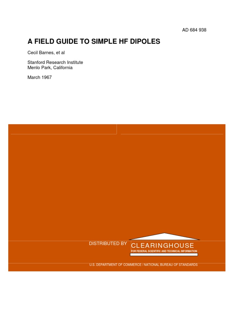 A Field Guide To Simple HF Dipoles | PDF | Ionosphere | Antenna (Radio)