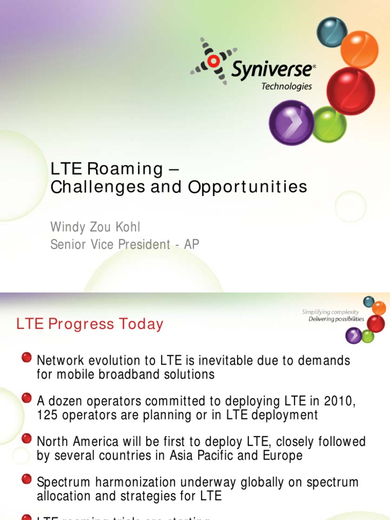 GSMA AP LTE Roaming Syniverse | PDF | Lte (Telecommunication) | Roaming