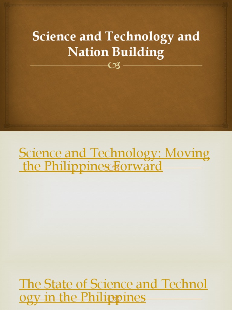 Science and Technology in Nation Building | PDF | Philippines | Science
