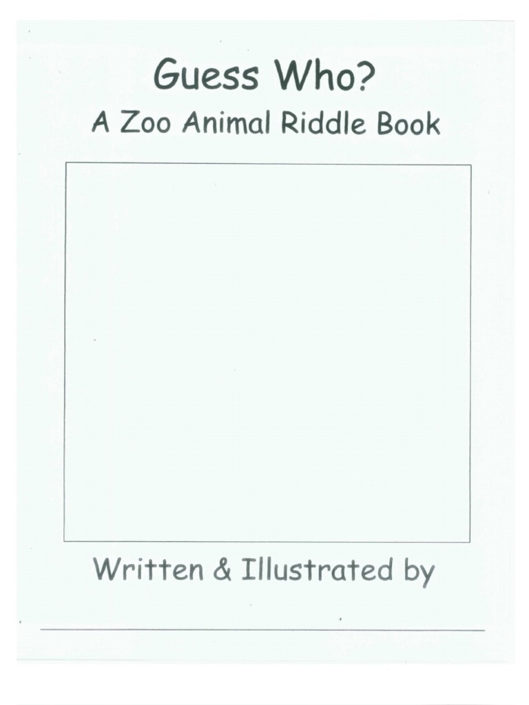 Zoo Animal Riddle Book | PDF | Nature