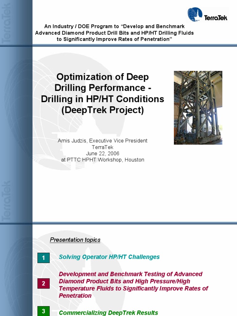 Performance Drill Bit | PDF | Drilling | Solid