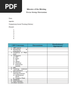 Sample FGD Minutes | PDF | Learning | Teachers