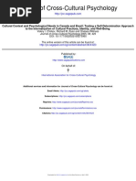 Cultural Model of Self by Markus and Kitayama (1991) | PDF | Liberal ...