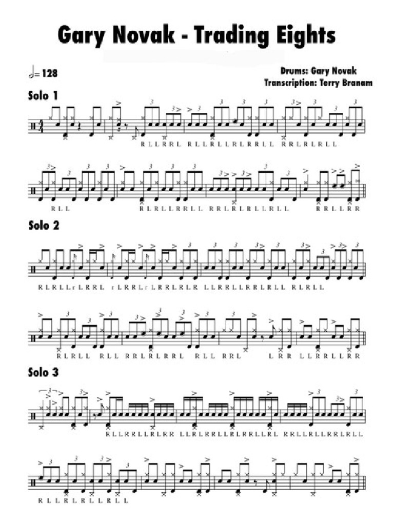 Gary Novak - Trading Eights | PDF