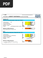 Safe Distance Calculation Hydrotest | PDF