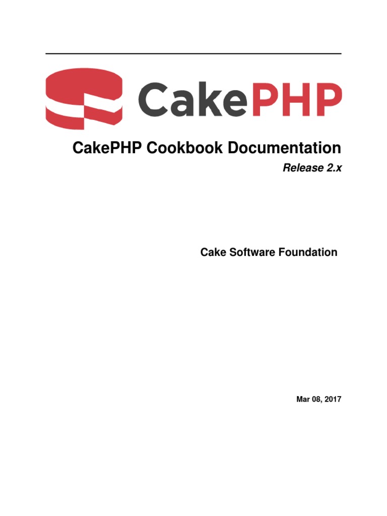 0564 Cakephp Cookbook Documentation | PDF | Php | Apache Http Server