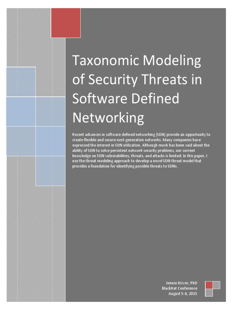 0399 Modeling of Security Threats in SDN | PDF | Threat (Computer ...