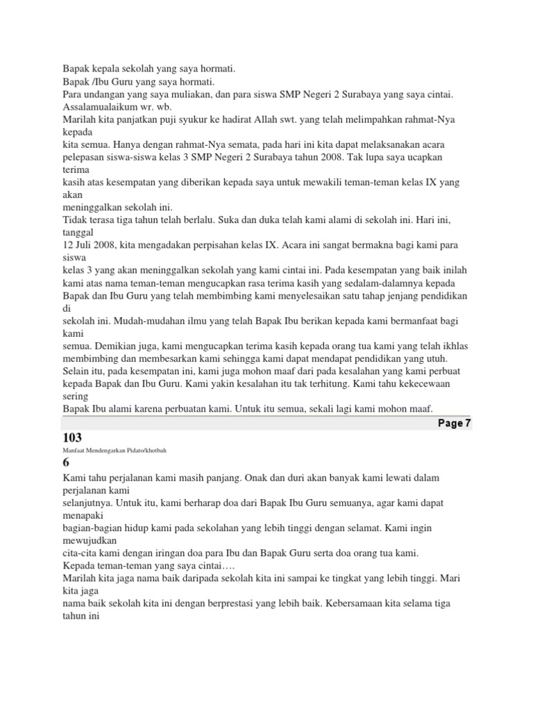 Bapak Kepala Sekolah Yang Saya Hormati | PDF