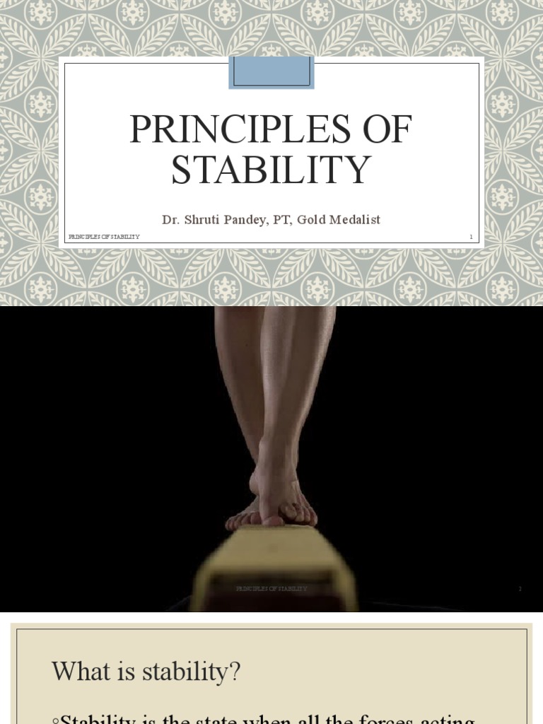Principles of Stability | PDF | Center Of Mass | Force