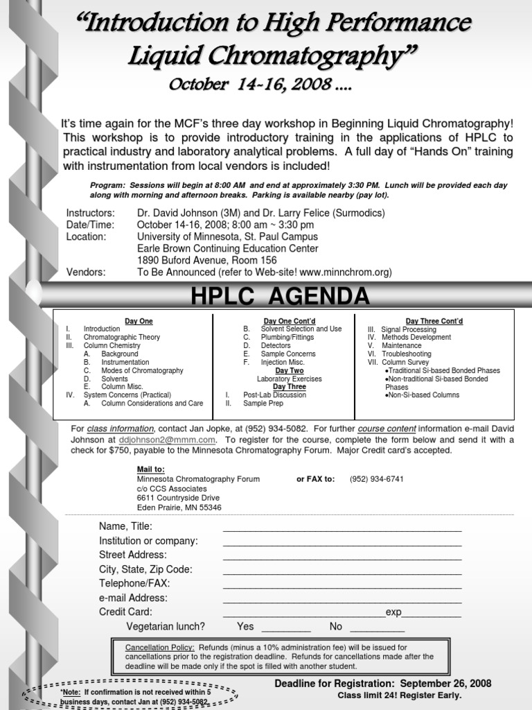 HPLC Workshop for Beginners | PDF | Computers
