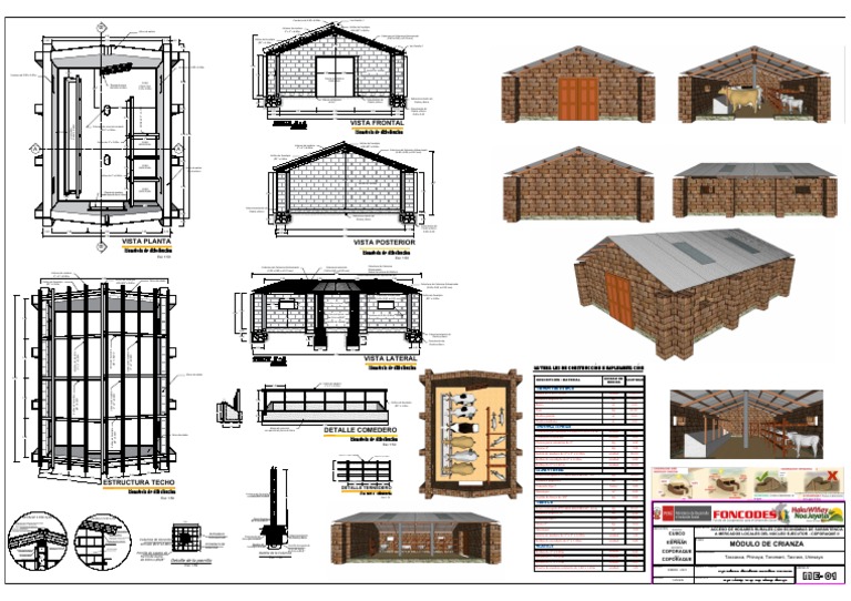 Mini Establo - 6.30x8.20-A1 | PDF | edificio | Materiales