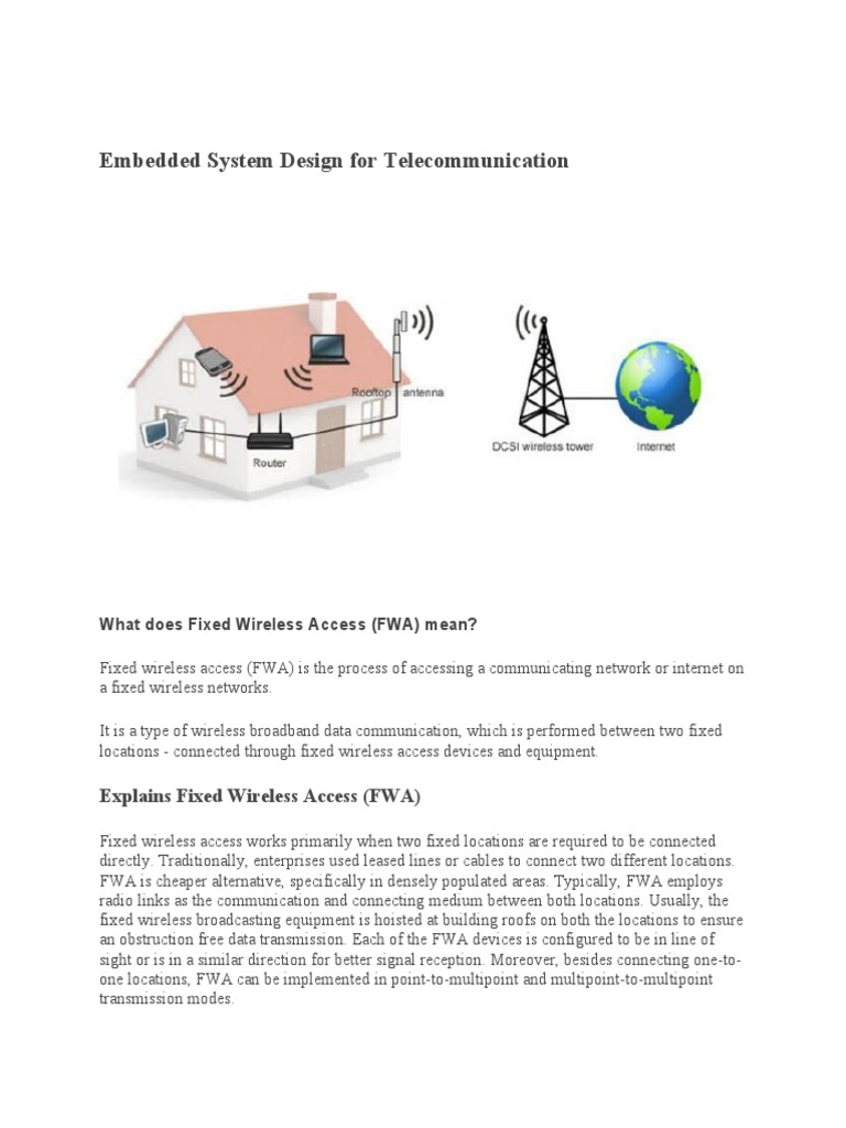 Embedded System Design For Telecommunication Pdf Internet Access