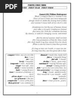 Lesson Plan Sonnet 18 | PDF | Sonnets | Shakespeare's Sonnets