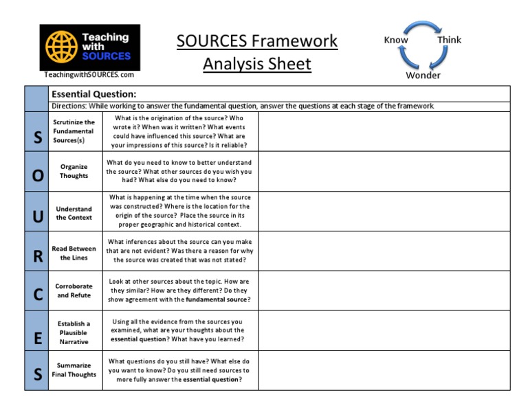 Sources Framework | PDF