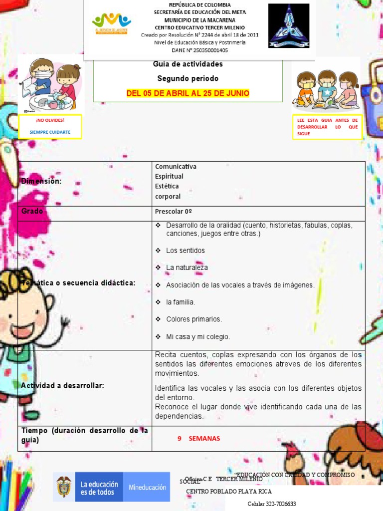 Dimension Comunicativa Ii P | PDF | Educación de la primera infancia