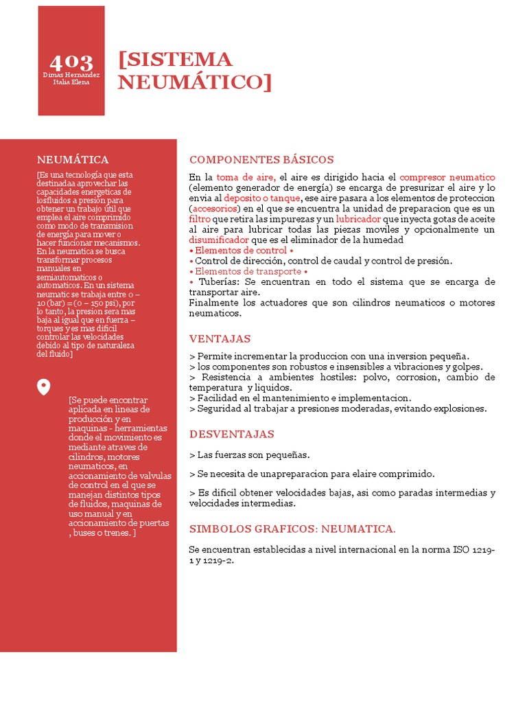Simbologia y Concepto de La Neumatica | PDF | Neumática | Presión