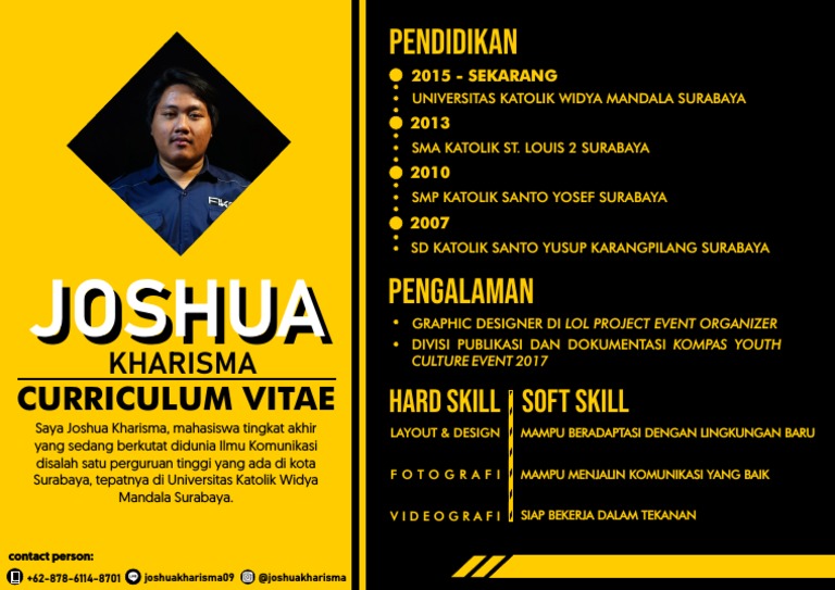CV Joshua Kharisma | PDF