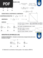 Circuitos de Corriente Alterna, Ejercicios Resueltos | PDF | Impedancia eléctrica | voltaje