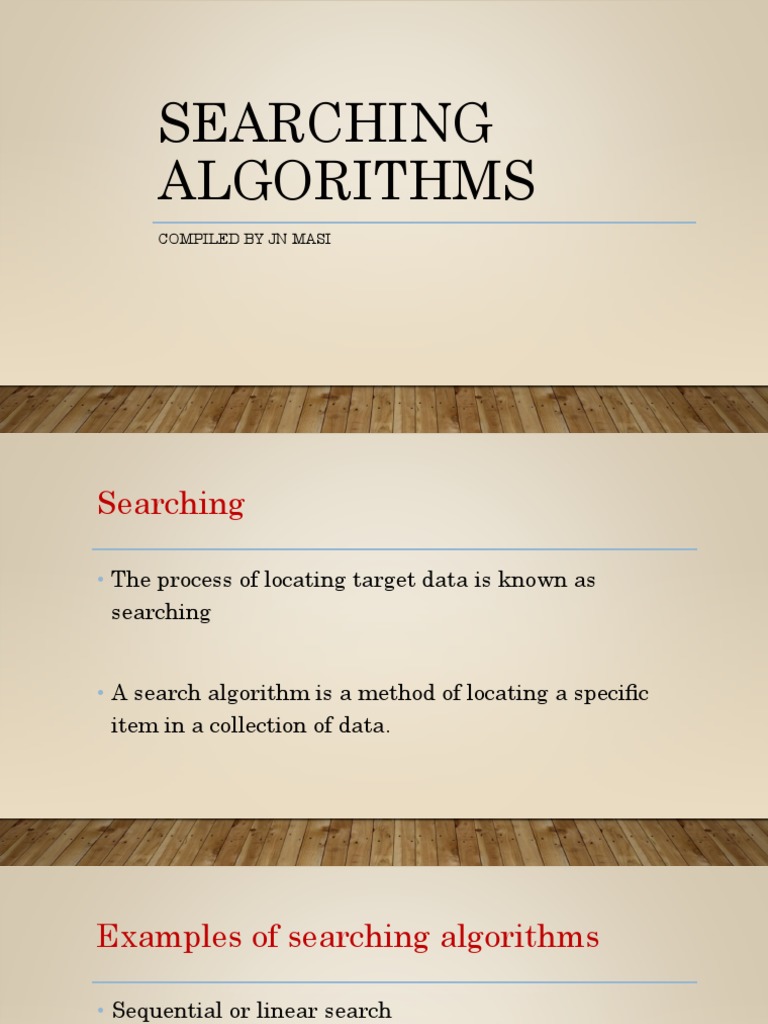 An Overview of Common Search Algorithms: Linear Search, Binary Search ...