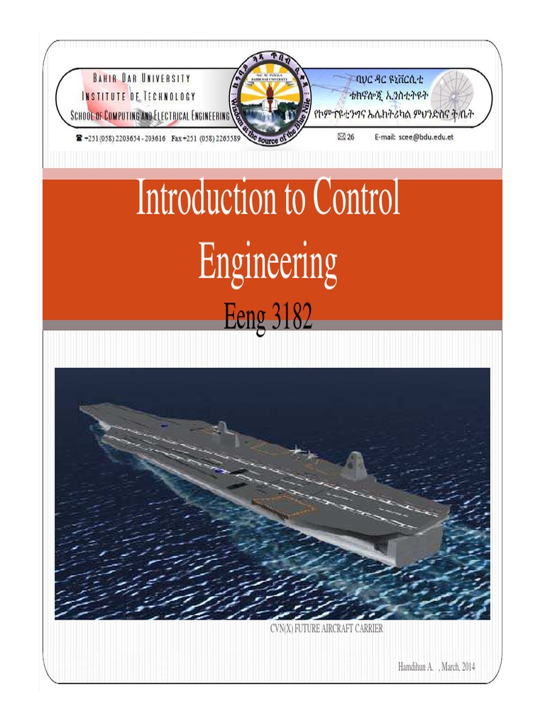 Control Systems - Lecture Note | PDF | Control Theory | Laplace Transform