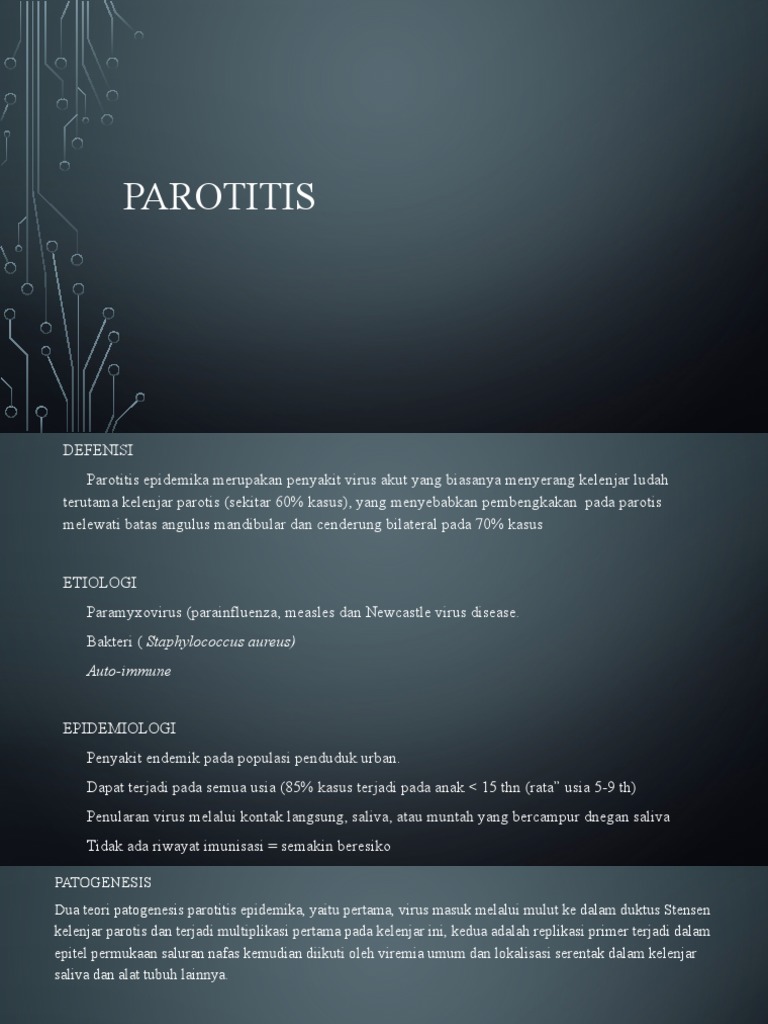 Parotitis | PDF