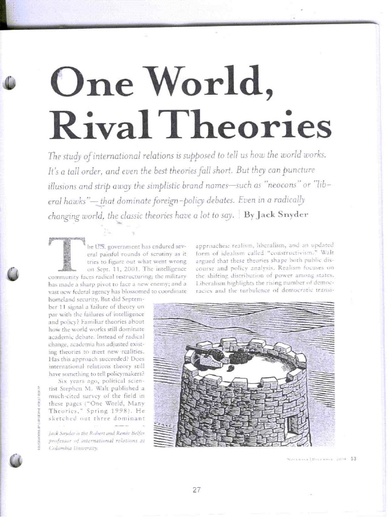 Theories of Security | PDF