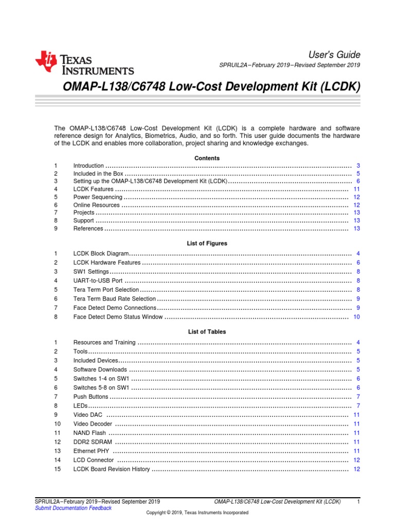 OMAP-L138/C6748 Low-Cost Development Kit (LCDK) : User's Guide | PDF | Booting | Arm Architecture