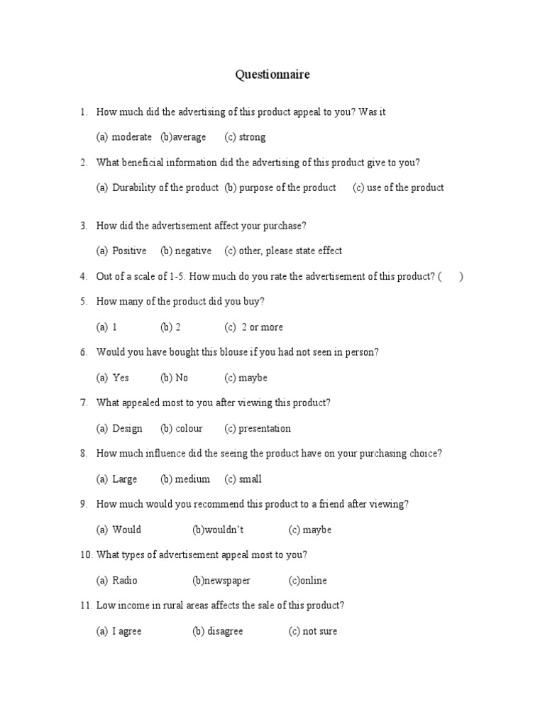 SBA Questionaire For POB | PDF