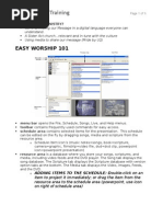 EasyWorship Interface Overview Guide | PDF | Icon (Computing) | Menu (Computing)