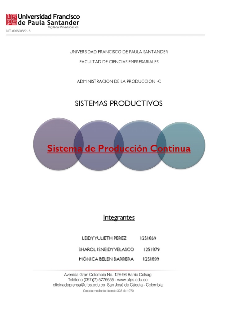 Sistema de Producción Continua | PDF | Empresas | Sistema