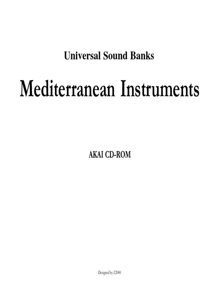 Mediterranean Instruments: Universal Sound Banks | PDF | Music ...