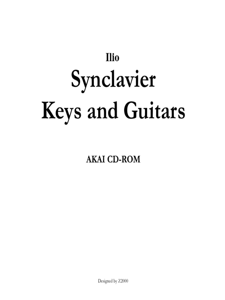 Synclavier Keys & Guitars | PDF | Box Zithers | Sound