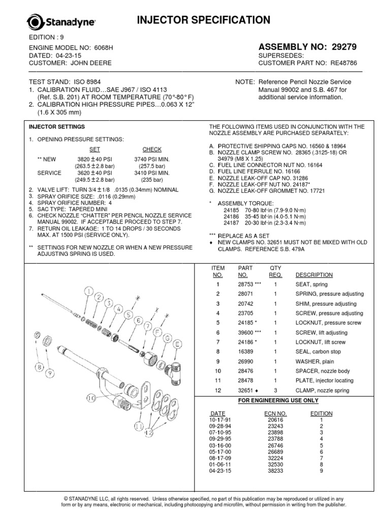 Stanadyne | PDF | Continuum Mechanics | Mechanical Engineering