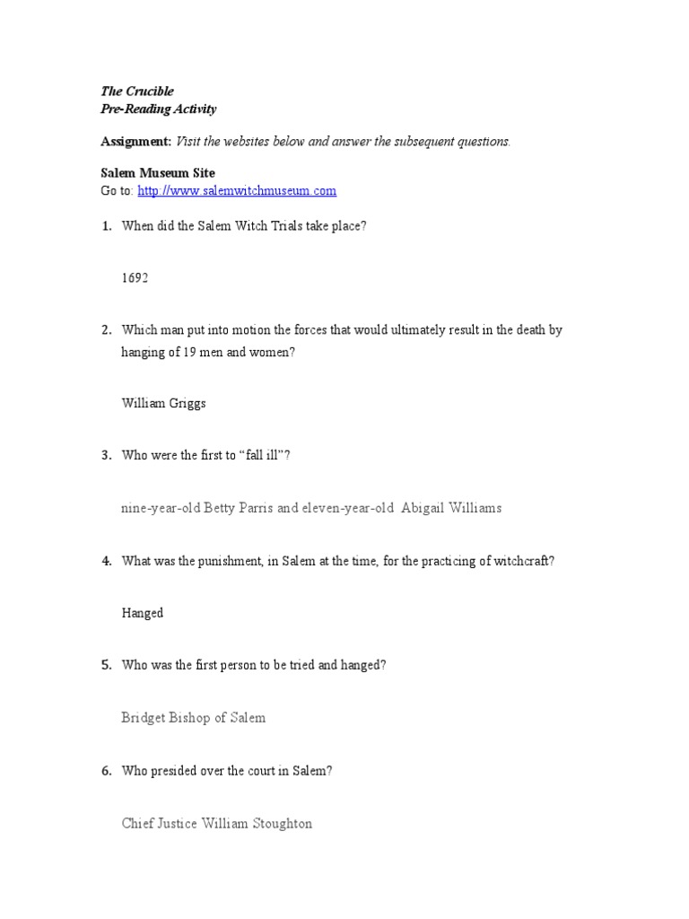 Assignment: Visit The Websites Below and Answer The Subsequent ...