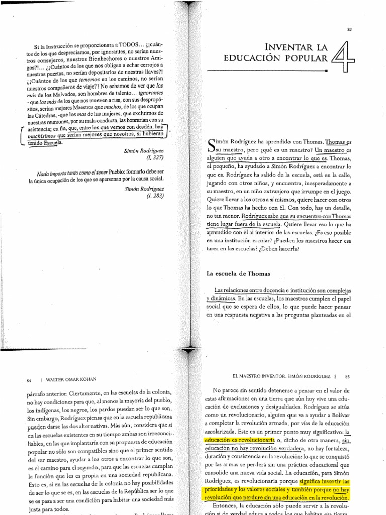 KOHAN El Maestro Inventor Cap. IV | PDF