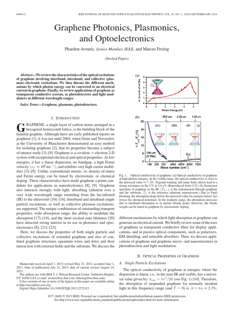 52 Graphene Photonics Plasmonics and Optoelecctronics | PDF | Graphene ...