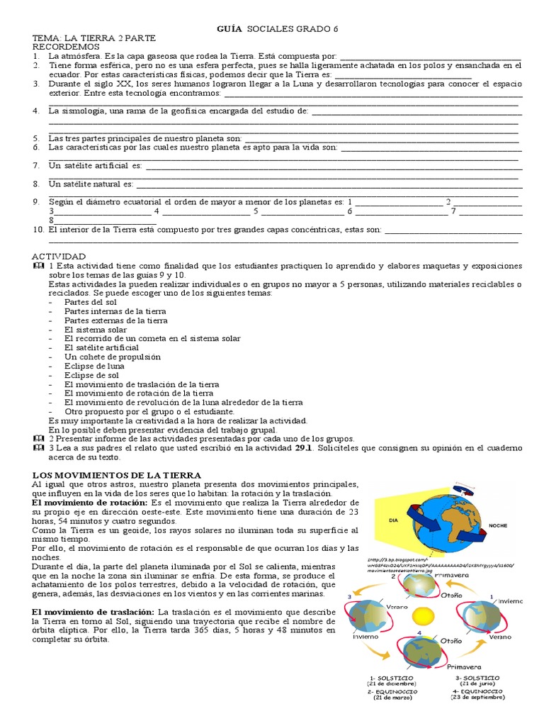 Movimientos y Fenómenos de la Tierra y la Luna | PDF | Luna | Tierra