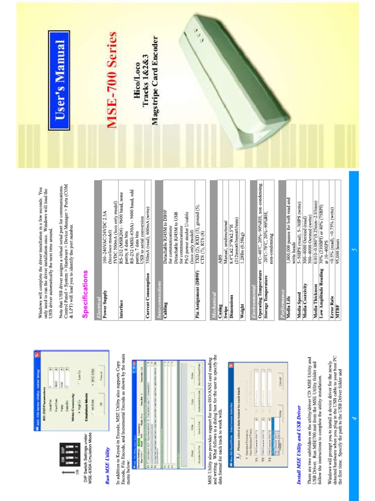MSE-700 - (Hardware Manual) | PDF