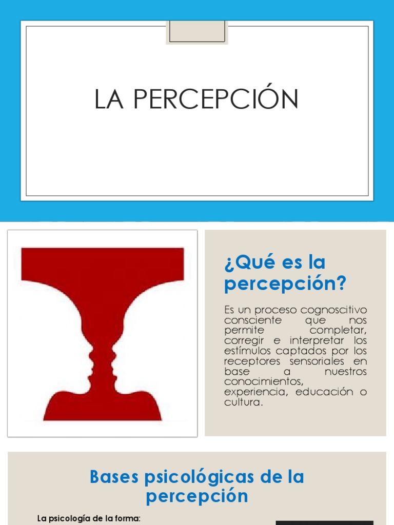 La Percepción - 6 | PDF | Percepción | Experiencia subjetiva