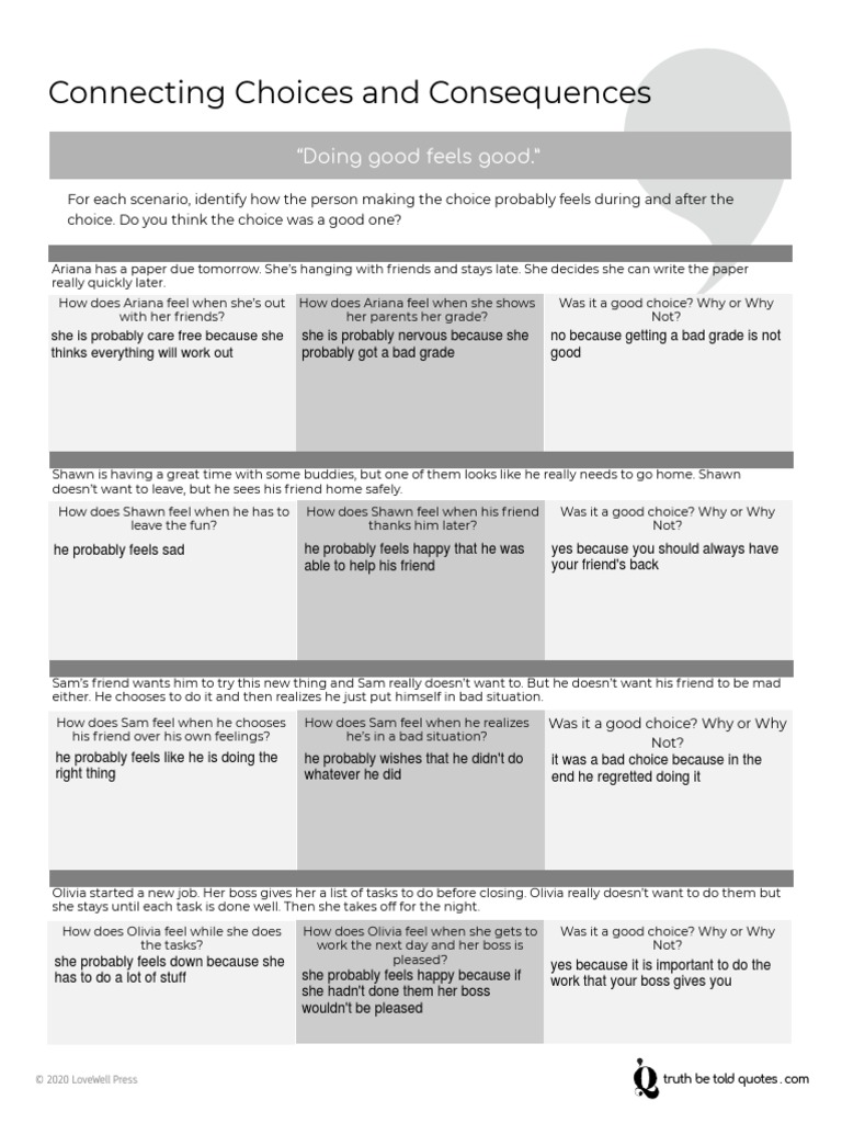 Kami Export - choices-consequences-SEL-worksheet | PDF
