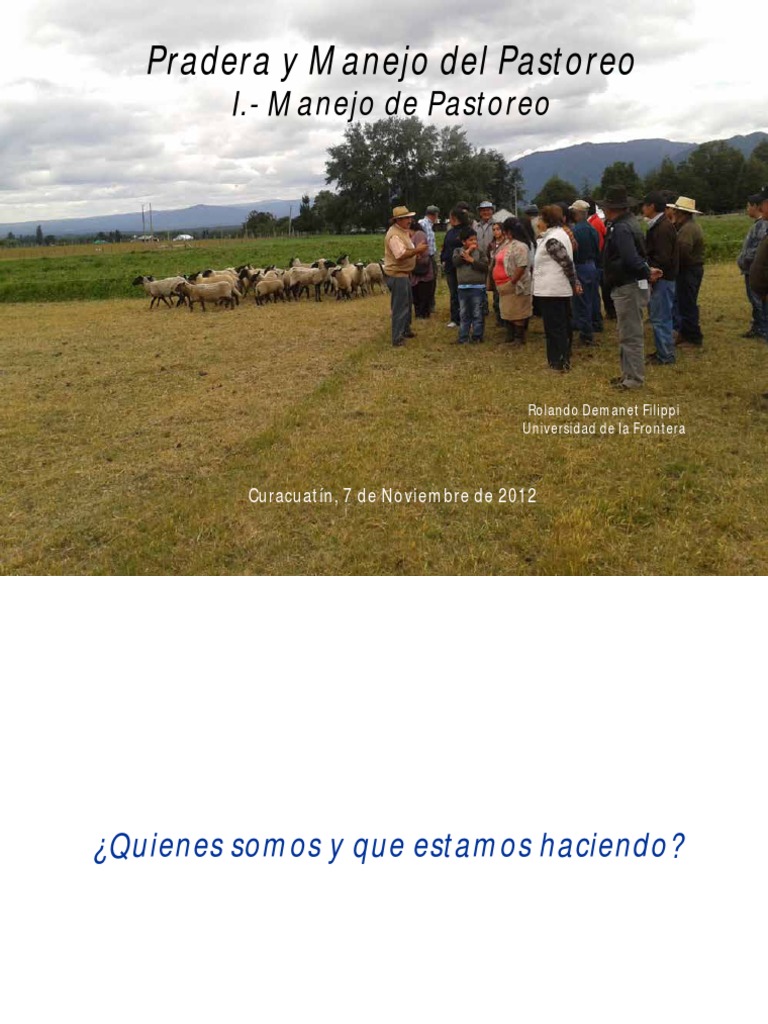 01.-Manejo Del Pastoreo | PDF | Vida | Agricultura