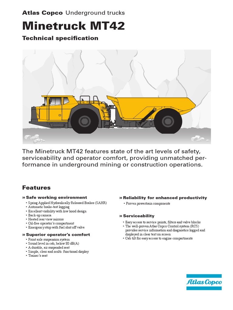 MT42 Specification Sheet 9851 2697 01d | PDF | Transmission (Mechanics ...