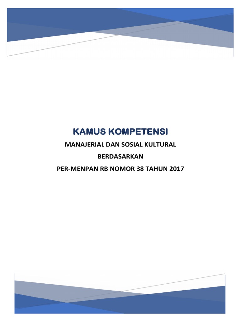 Kamus Kompetensi | PDF