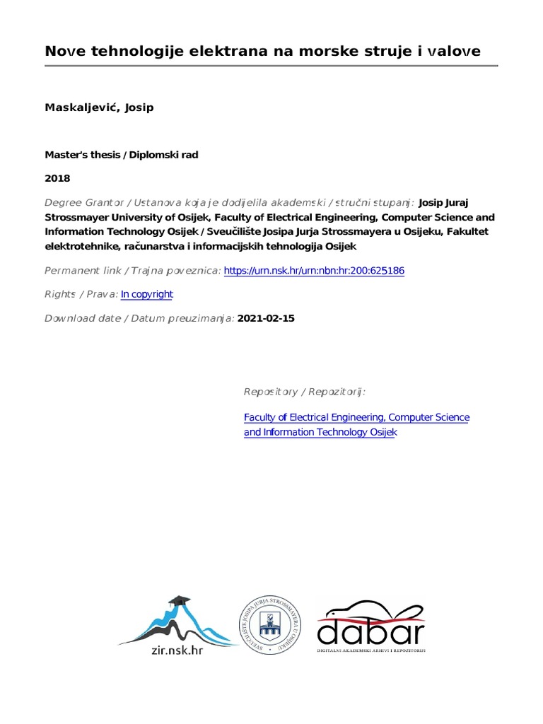 Elektrane Na Plimu I Oseku | PDF