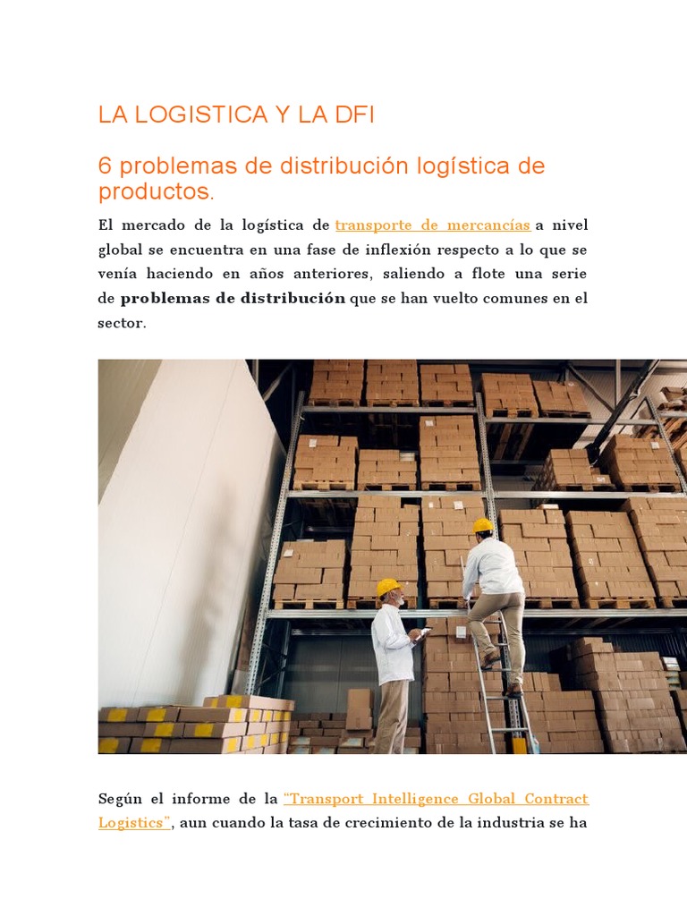 Impacto La Logistica y La Dfi | PDF | Logística | Transporte