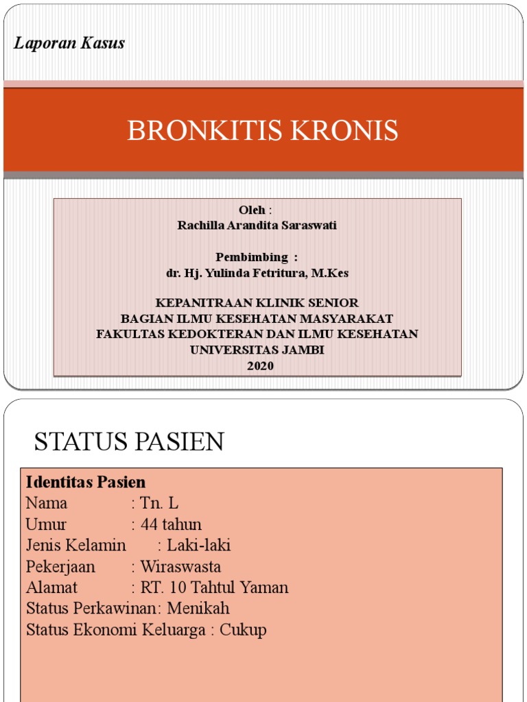 Laporan Kasus Bronkitis Kronis | PDF