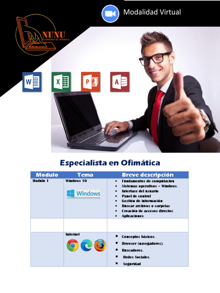 Especialista en Ofimática | PDF | Microsoft Excel | Microsoft PowerPoint